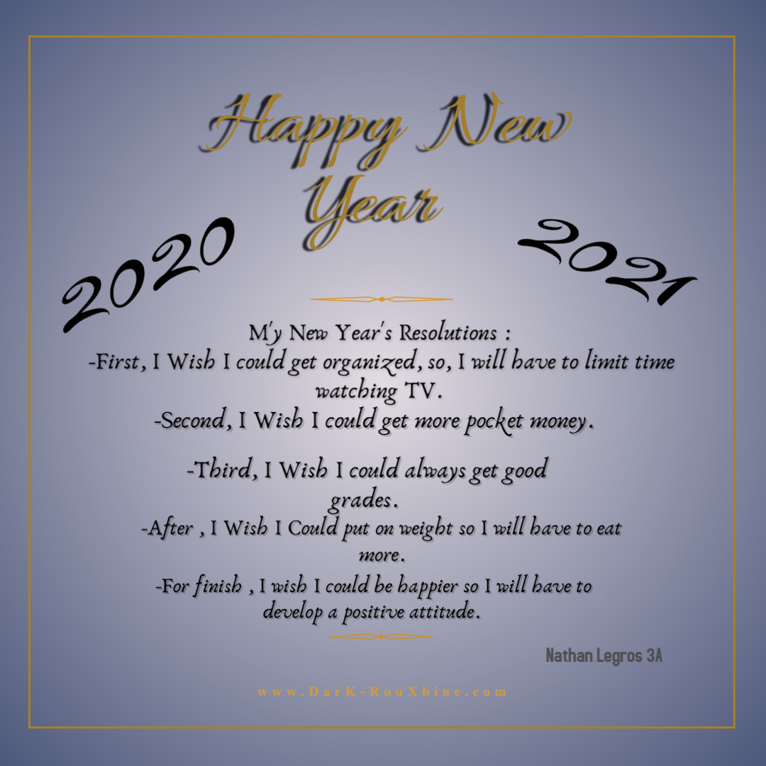 Digital New Year's Resolutions - Collège Octave Mirbeau